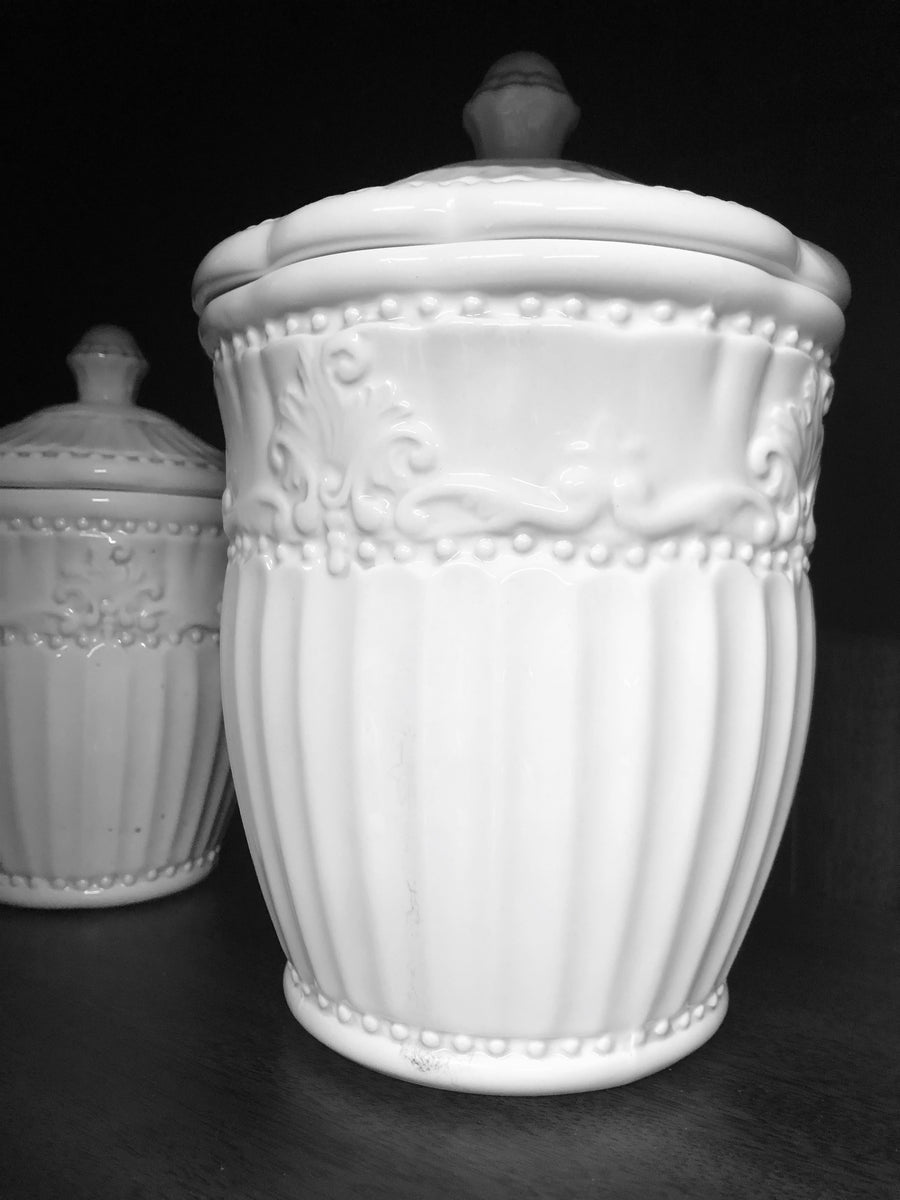 Ceramic White Containers – SOMETHING FROM SOMEWHERE