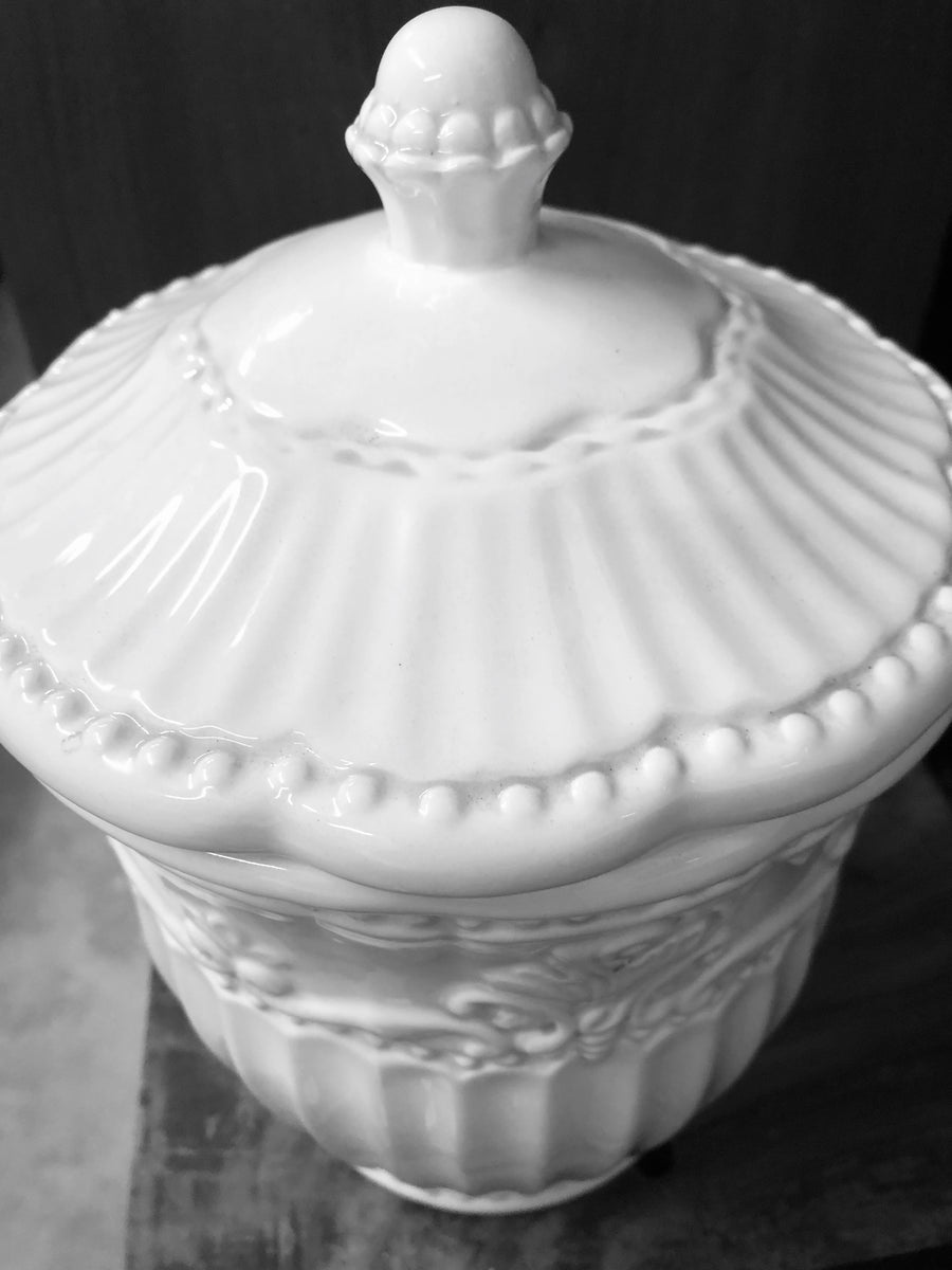 Ceramic White Containers – SOMETHING FROM SOMEWHERE